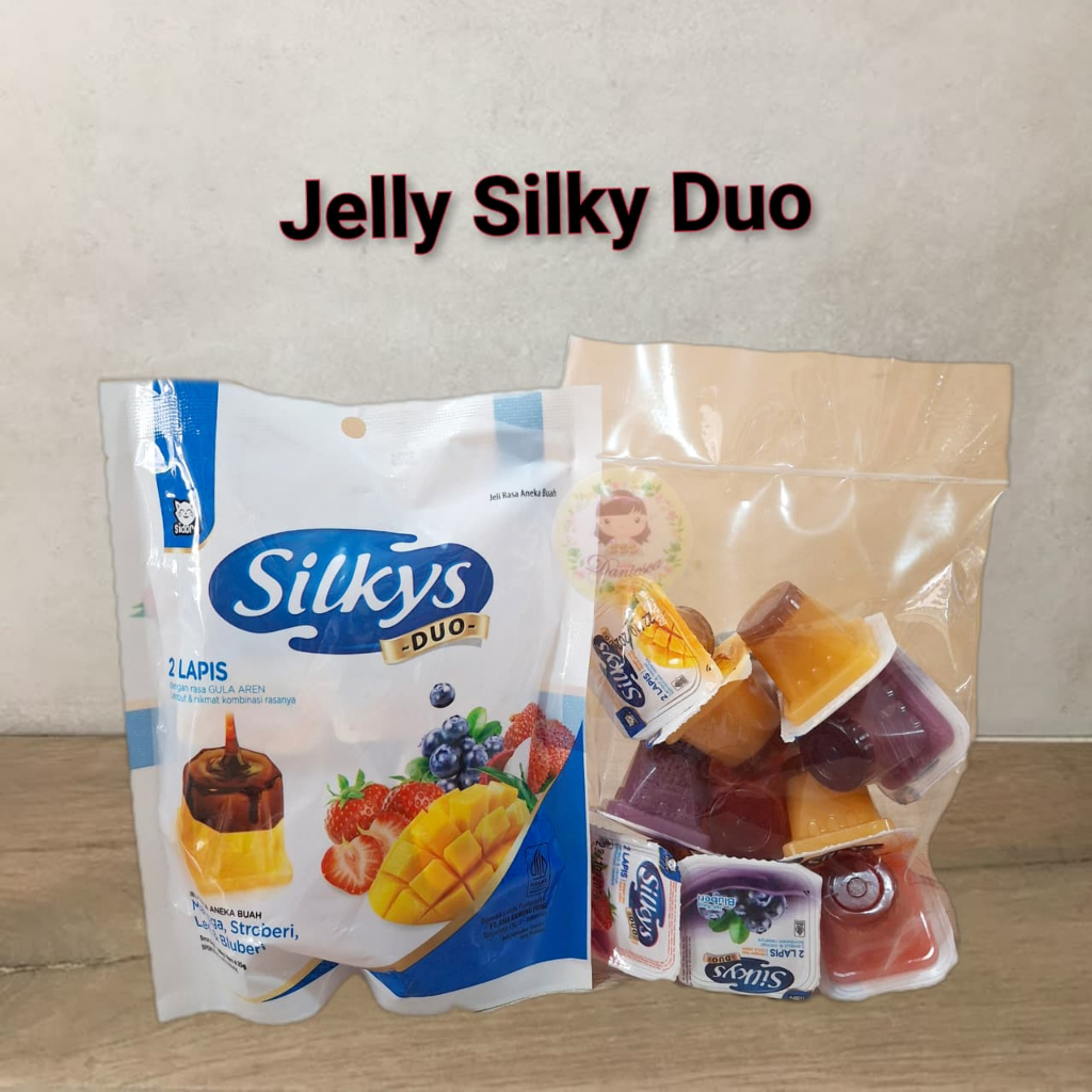 Jual Silkys duo jelly puding aneka rasa buah 2 lapis dengan gula aren ...