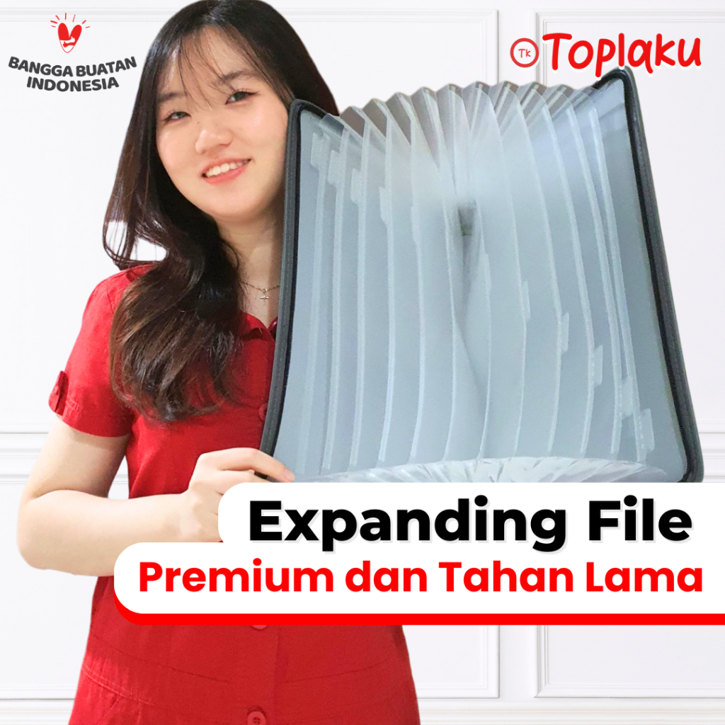 Jual TOPLA Map Expanding File 13 Sekat Kulit Anti Air Tas Dokumen ...