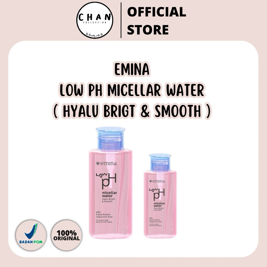 Jual EMINA LOW PH MICELLAR WATER ( HYALU BRIGHT & SMOOTH ) | Shopee ...