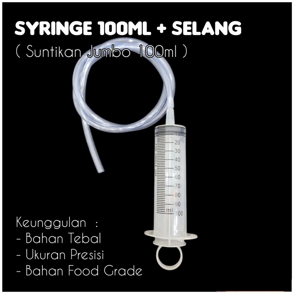 Jual SUNTIKAN PARFUM 100ML + SELANG 25CM ( SYRINGE 100ML + SELANG ...