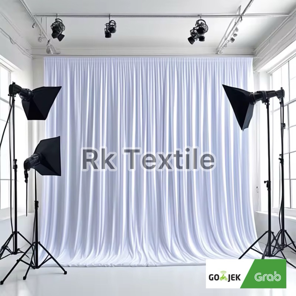 Jual Kain polos Background warna Putih dan Hitam untuk Backdrop foto ...