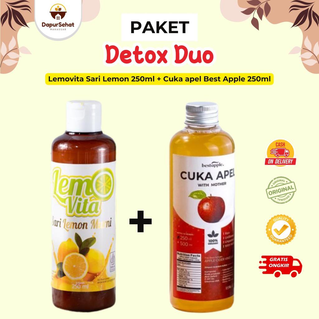 Jual Paket Bundling Diet detox Sehat 250 ml Cuka Apel nutrifarm | suur ...