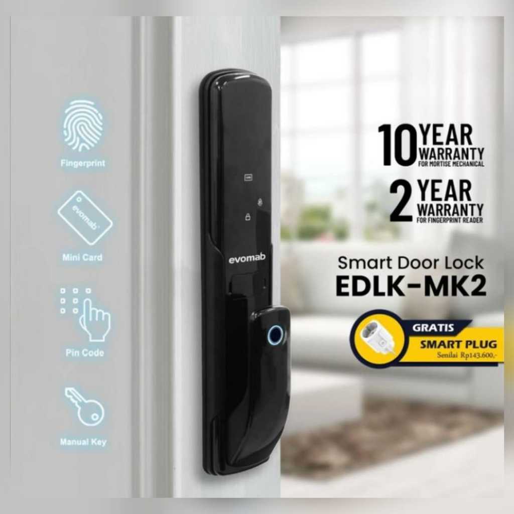 Jual EVOMAB EDLK MK2 - DIGITAL LOCK / Handle Digital Modern | Shopee ...