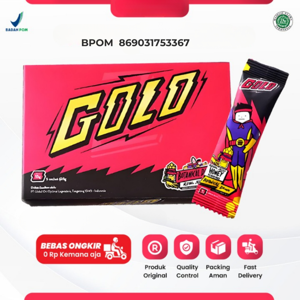 Jual golo ginseng asli 1 box 5 saset mister golo official minuman drink ...