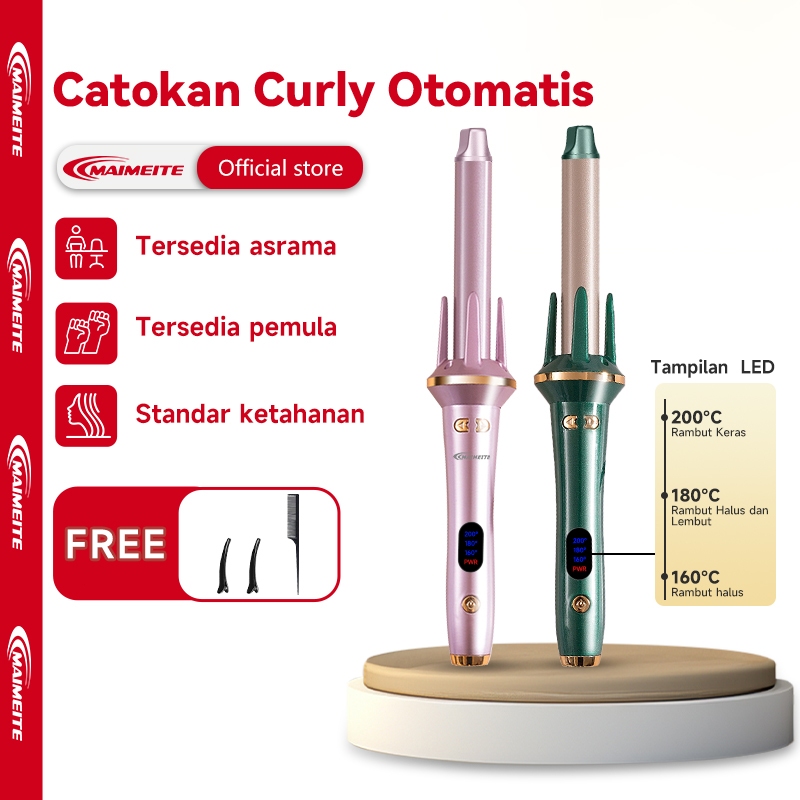 Jual MAIMEITE Catokan Curly Otomatis Catokan Keriting Rambut 25mm Otomatis Ceramics Curly Hair ...