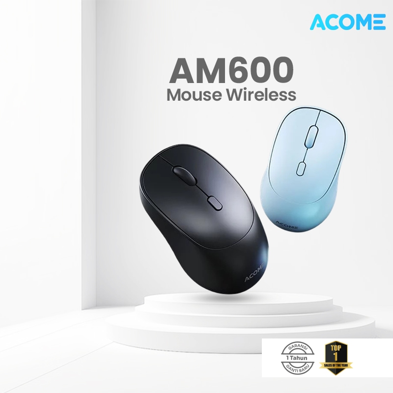 Jual Acome Mouse AM600 Fashion Color Wireless 1600 DPI Silent Click ...
