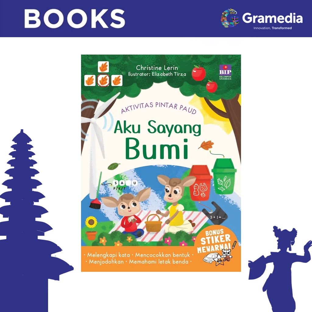 Jual Gramedia Bali - AKTIVITAS PINTAR PAUD : AKU SAYANG BUMI (BONUS ...