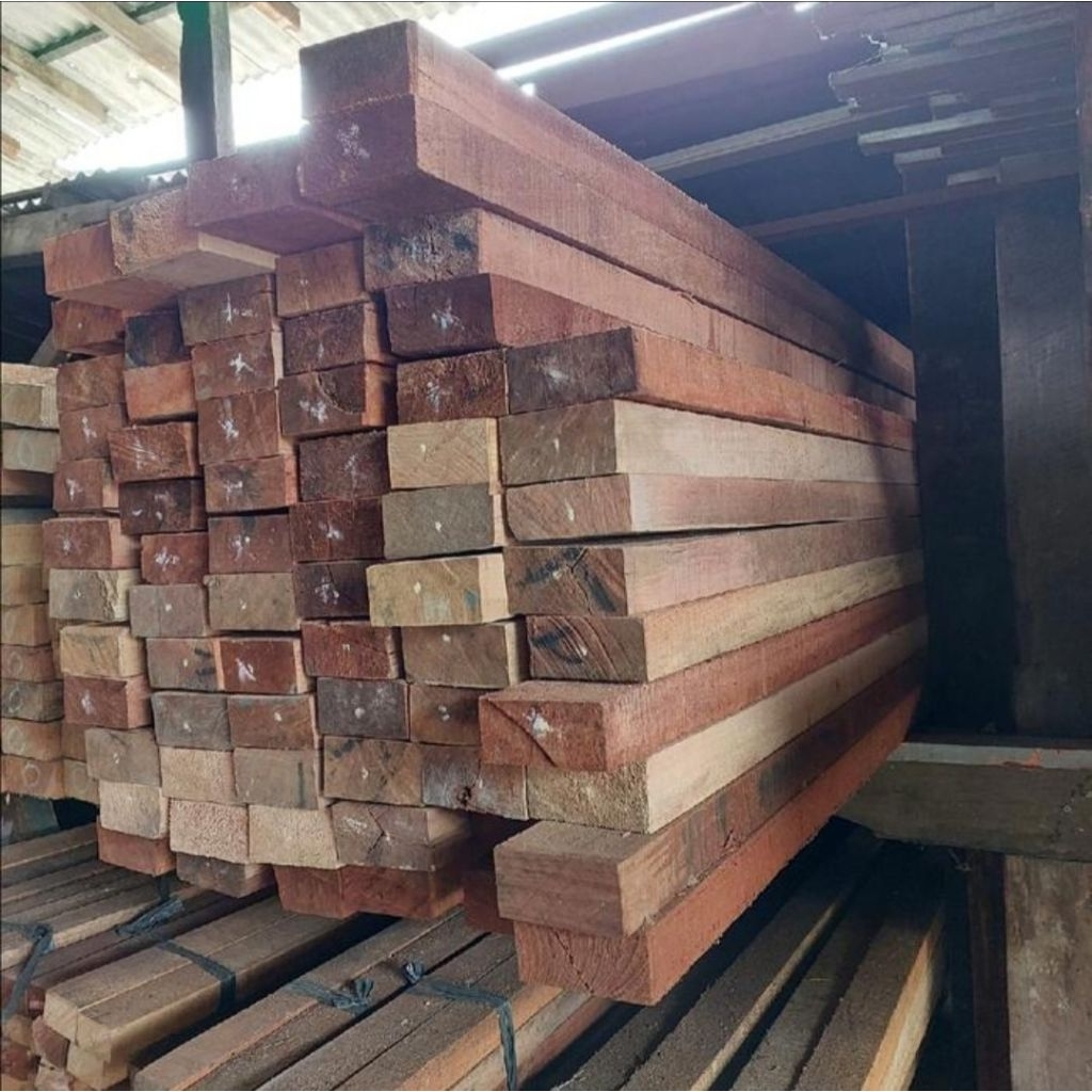 Jual Balok Kayu Galar 5x10 Meranti Batu Panjang 4 Meter | Shopee Indonesia