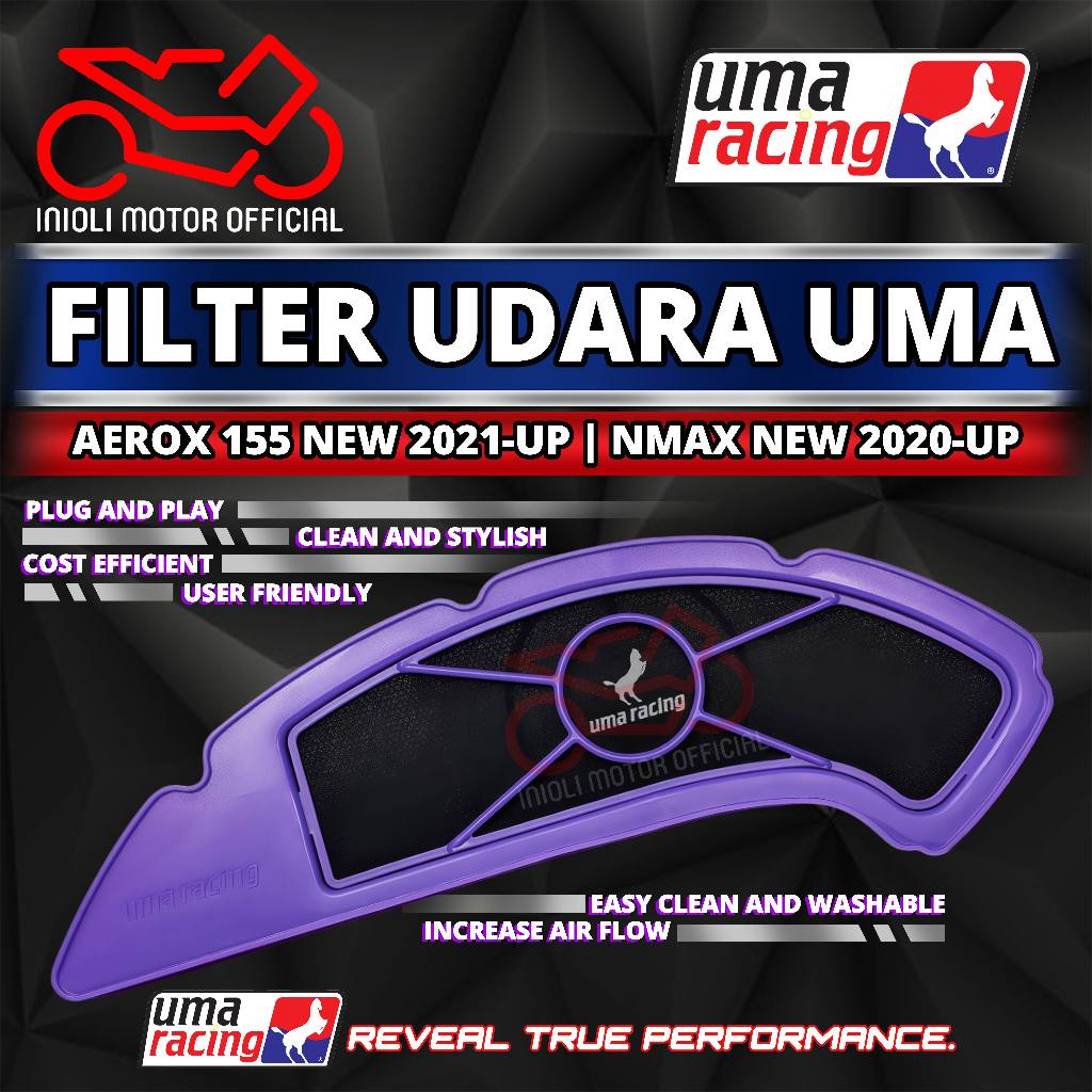 Jual FILTER UDARA UMA RACING AEROX 155 NEW NMAX 155 NEW B65 B8R V2 ...