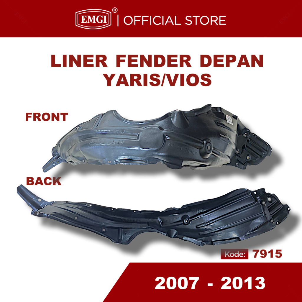 Jual EMGI - Liner Fender Spakbor Depan Yaris Vios 2006 2007 2008 2009 ...