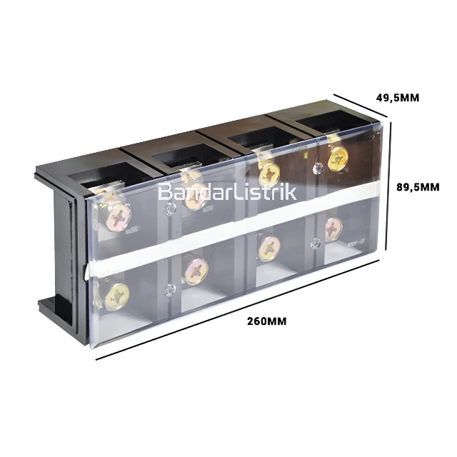 Jual Terminal Block Kaca 300A 4 Pole TC-3004 Terminal Kabel 300 Ampere ...