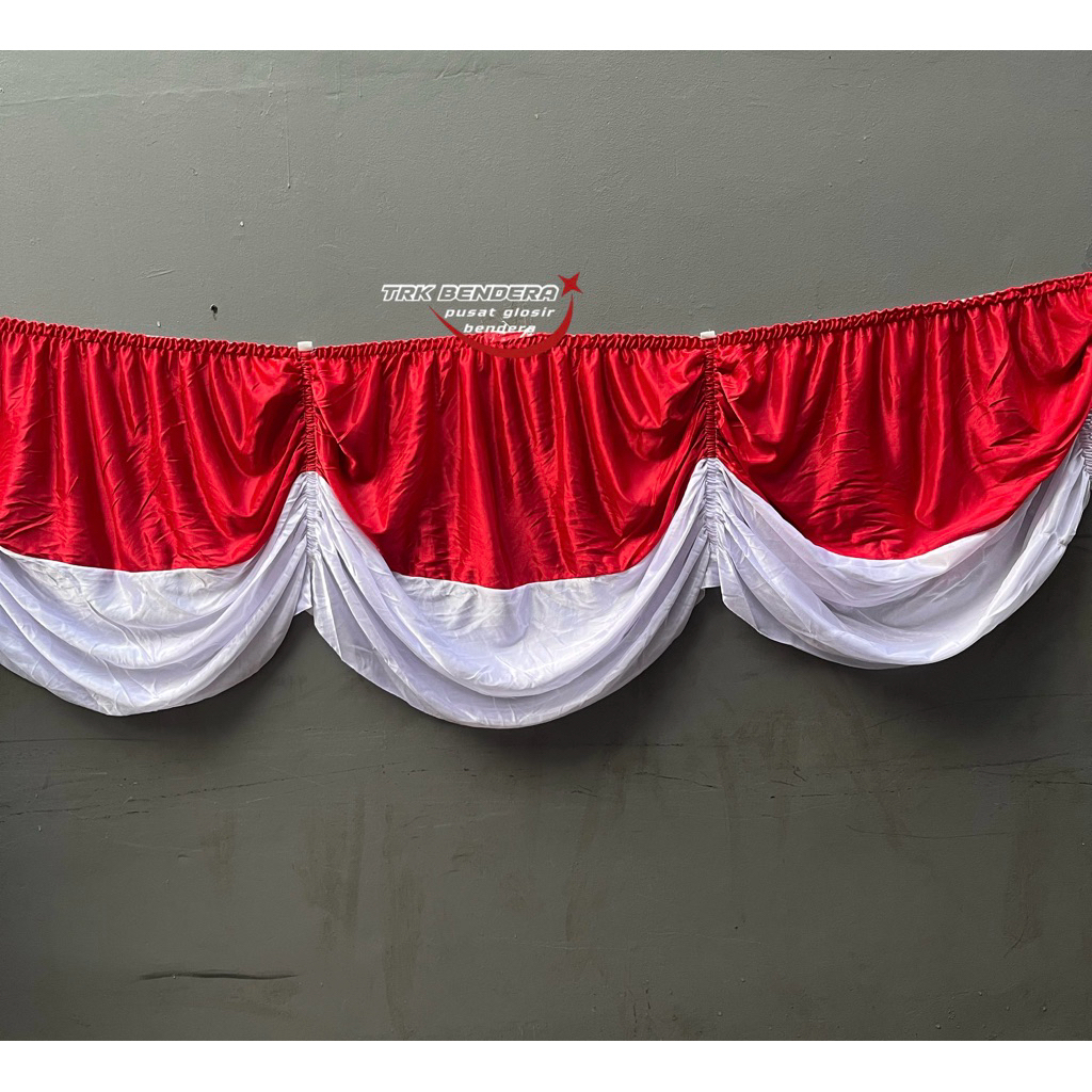 Jual BENDERA BACKGROUND KARET RUMBAY 8/4 meter | Shopee Indonesia