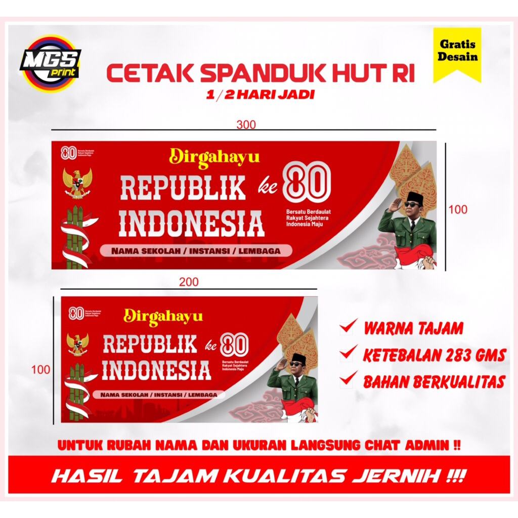 Jual Spanduk,Benner,Spanduk17Agustus | Shopee Indonesia