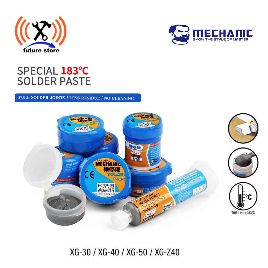 Jual Mechanic XG Series Timah solder Pasta Solder 183 Celcius Export ...