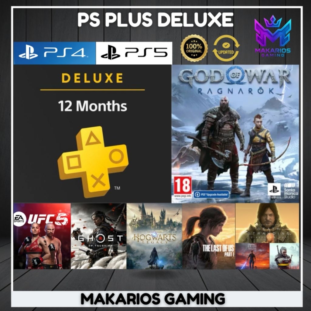 Jual Psplus Playstation Plus Deluxe PS5 / PS4 1 Tahun | Shopee Indonesia
