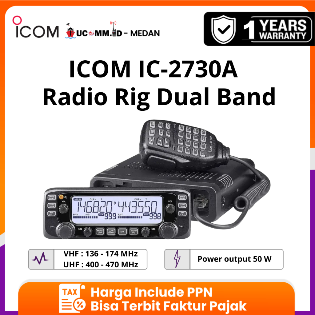 Jual ICOM Ic 2730A Radio Rig DualBand Icom Rig 2730A Radio Rig Dualband ...