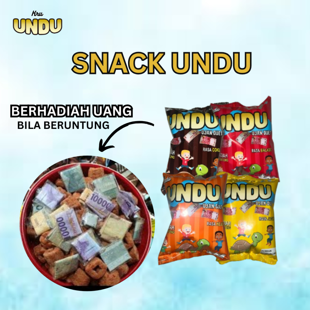 Jual (40 Pcs) GROSIR Snack Viral Undu | Shopee Indonesia