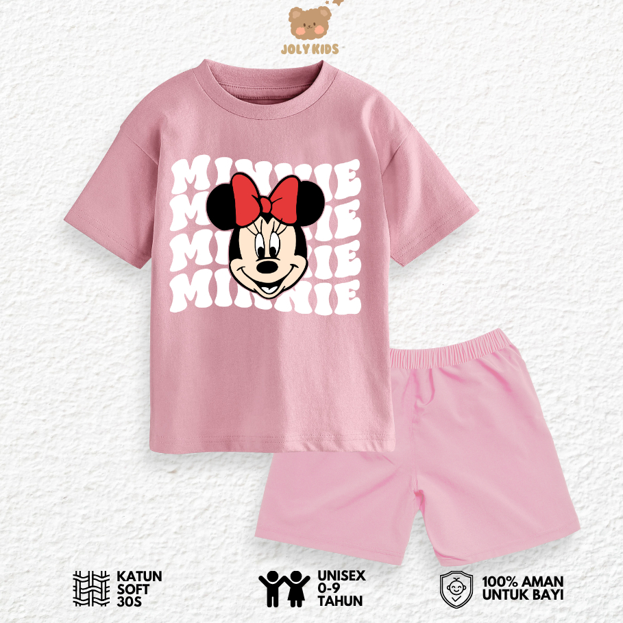 Jual Jolly Kids Baju Set Setelan Baju Kaos 3 MINI Anak Usia 1-9 Tahun ...
