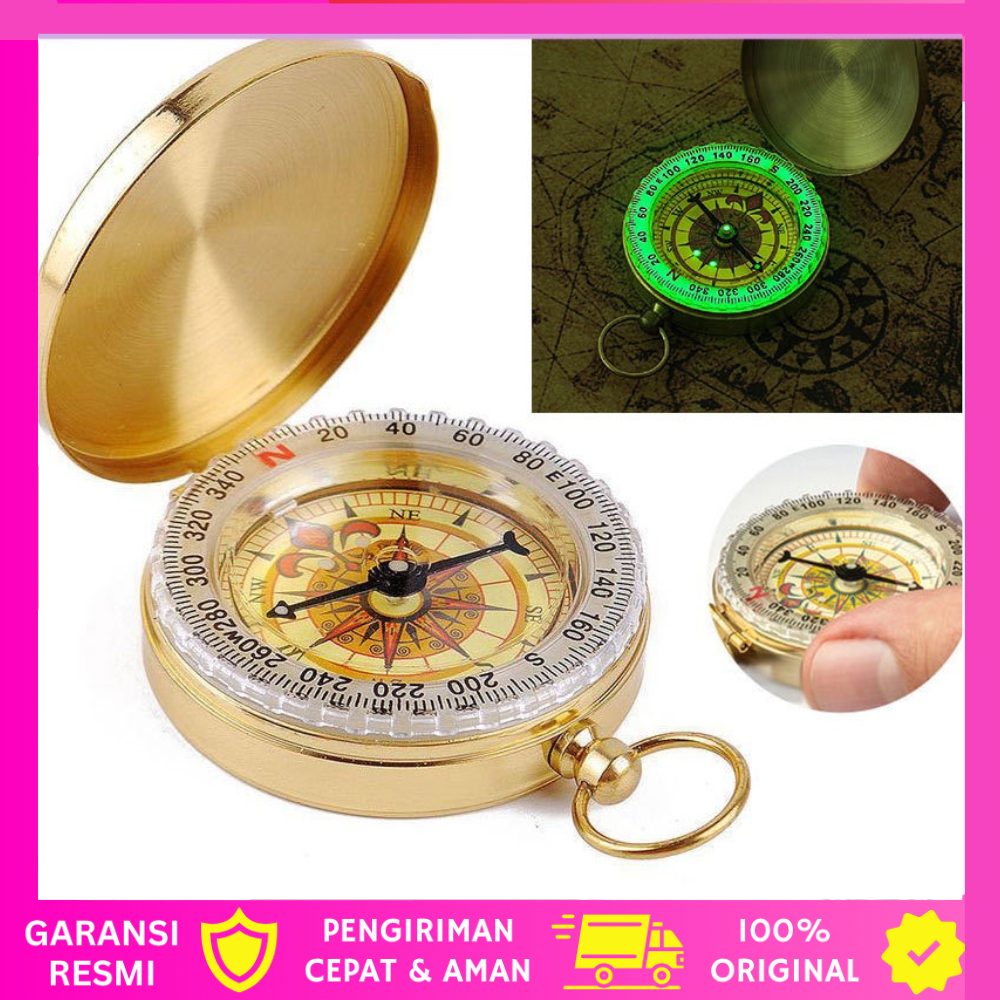 Jual Kompas Bidik Army Kuningan High Quality / Kompas Lensa Brass ...