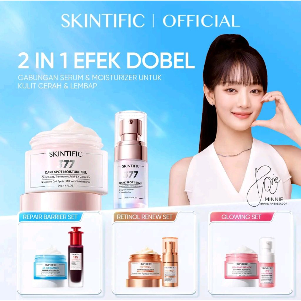 Jual SKINTIFIC Basic Set 2 PCS Moisturizer + Serum paket skincare ...