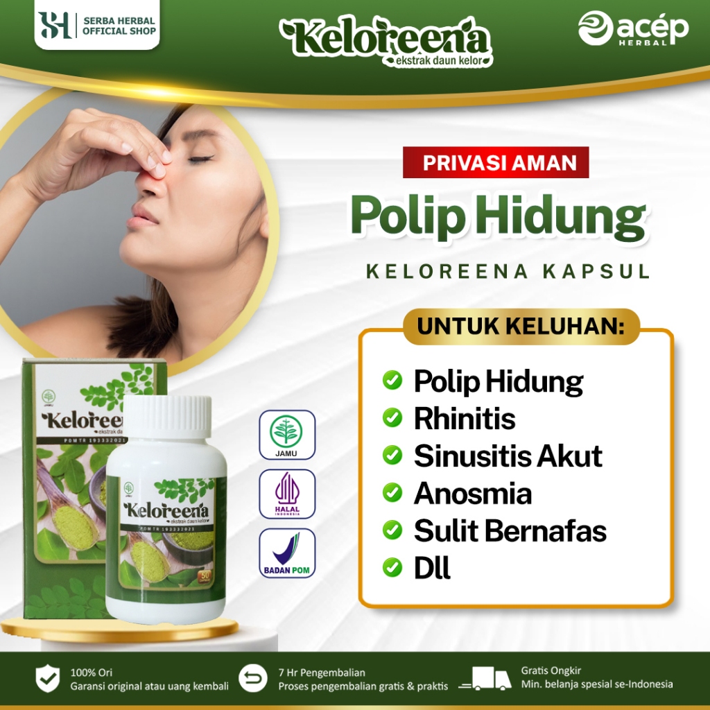 Jual Obat Polip Hidung, Infeksi Saluran Pernapasan, Rhinitis, Mimisan ...
