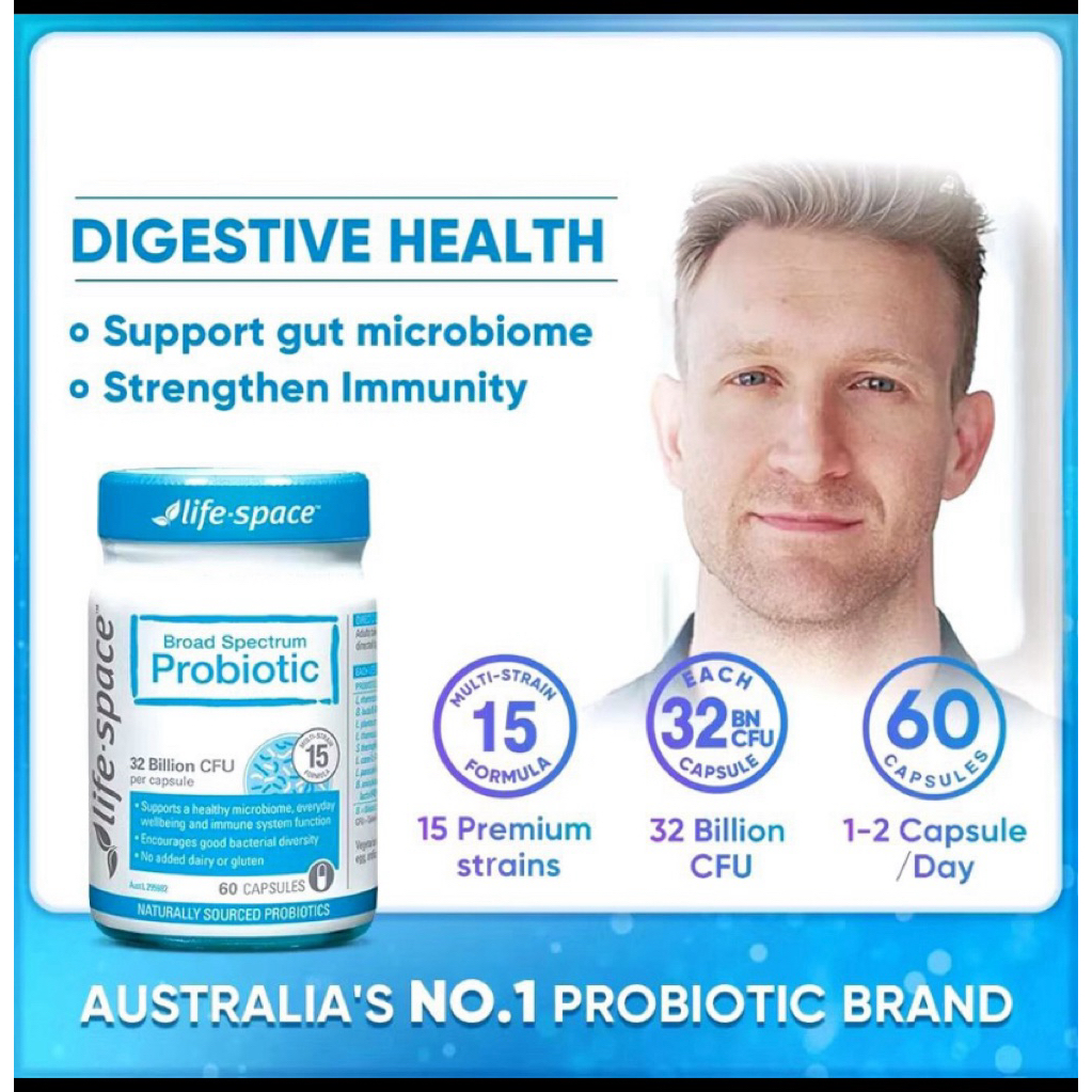 Jual PRE-ORDER Life-Space Broad Spectrum Probiotics (Digestive Health ...