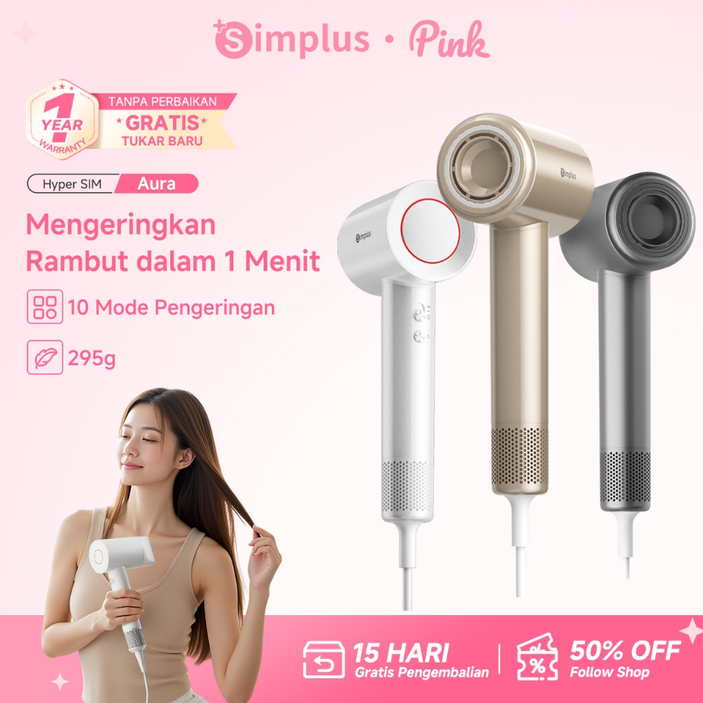 Jual Simplus Pink Profesional High Speed Hair Dryer Tinggi Hadiah Ulang ...