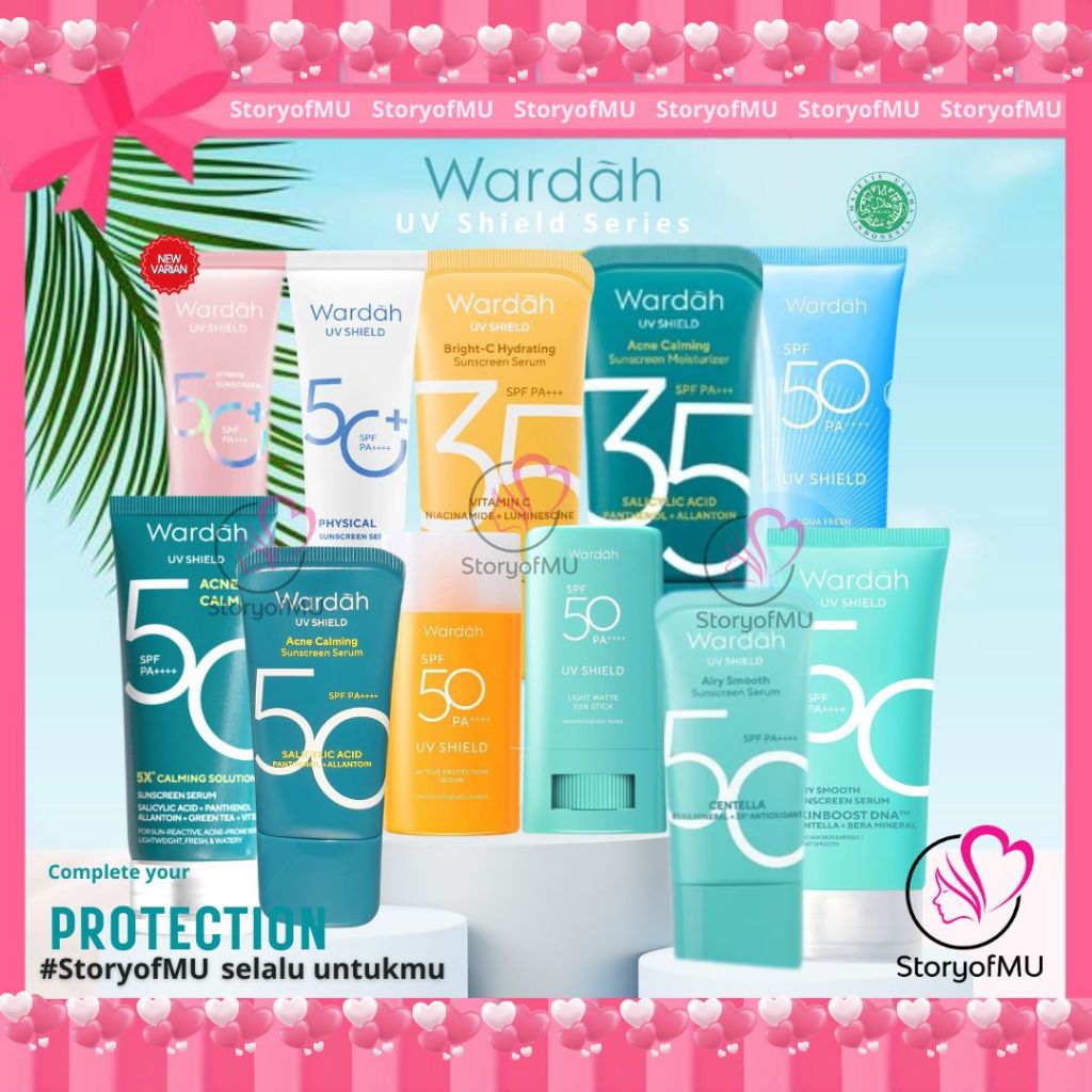 Jual WARDAH UV Shield Hydrating Sunscreen All Series - SPF 35 SPF 50 - Skincare | Sunscreen ...