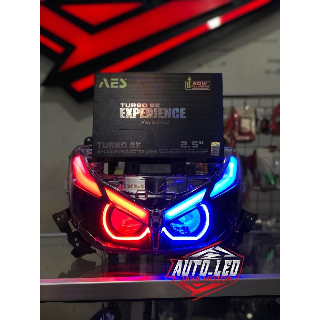Jual BILED AEROX NEW PAKET AES EXPERIENCE V2 DAN HEADLAMP | Shopee ...