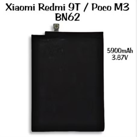 Jual BATERAI XIAOMI REDMI 9T / POCO M3 MODEL BN62 ORIGINAL | Shopee ...