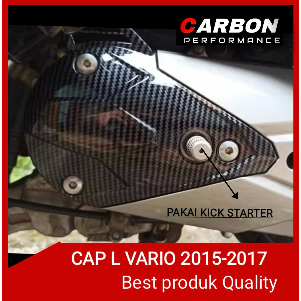Jual CAP L VARIO LED OLD CARBON 2015-2017 ️keongan cvt Vario 125/150 ...