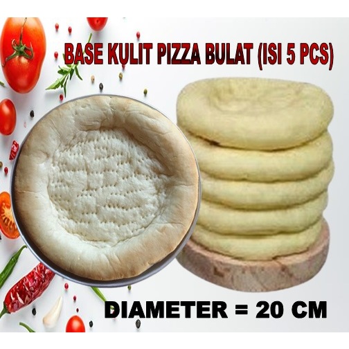 Jual BASE ROTI KULIT PIZZA BULAT UKURAN DIAMETER 20 CM-ROTI GOURMET ...