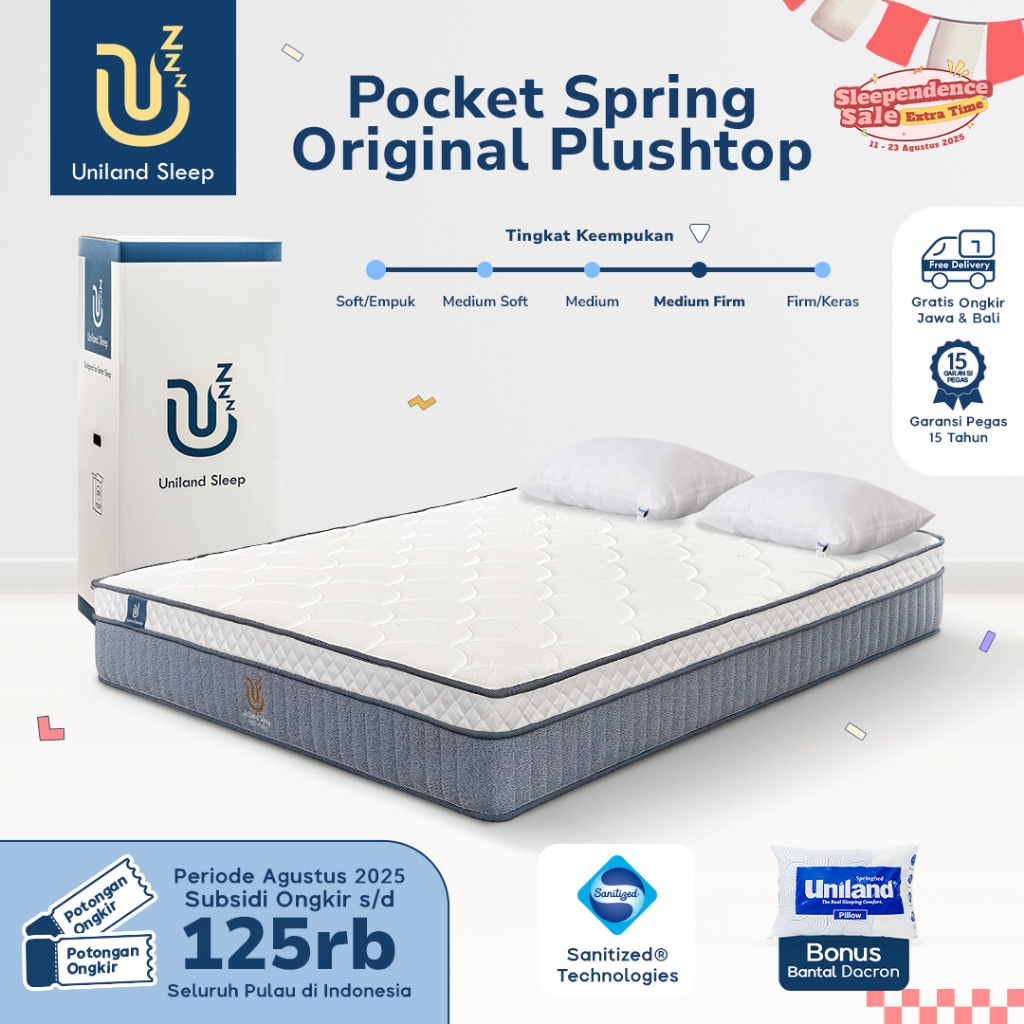 Jual Uniland Sleep 180x200 / King Size / Ukuran No 1 / Kasur Busa ...