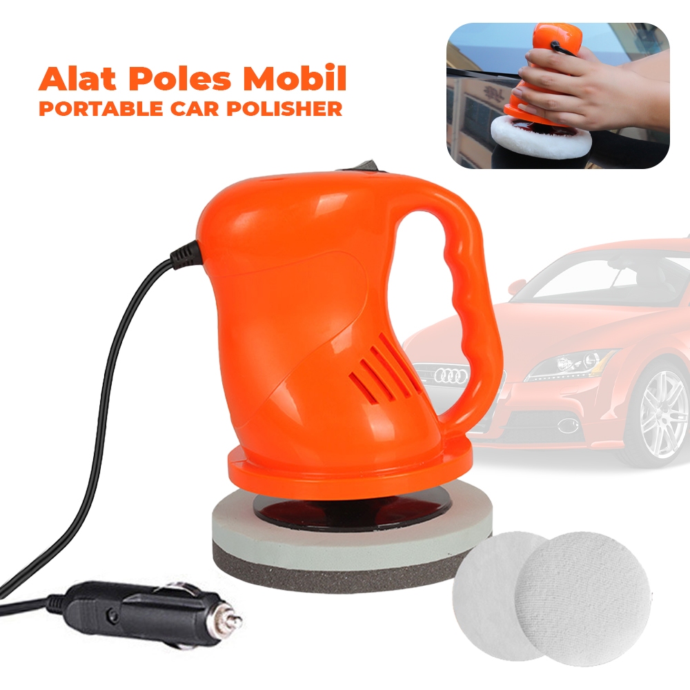 Jual Alat Poles Mobil Portable Car Polisher 2 Tipe Kepala Poles 12V ...