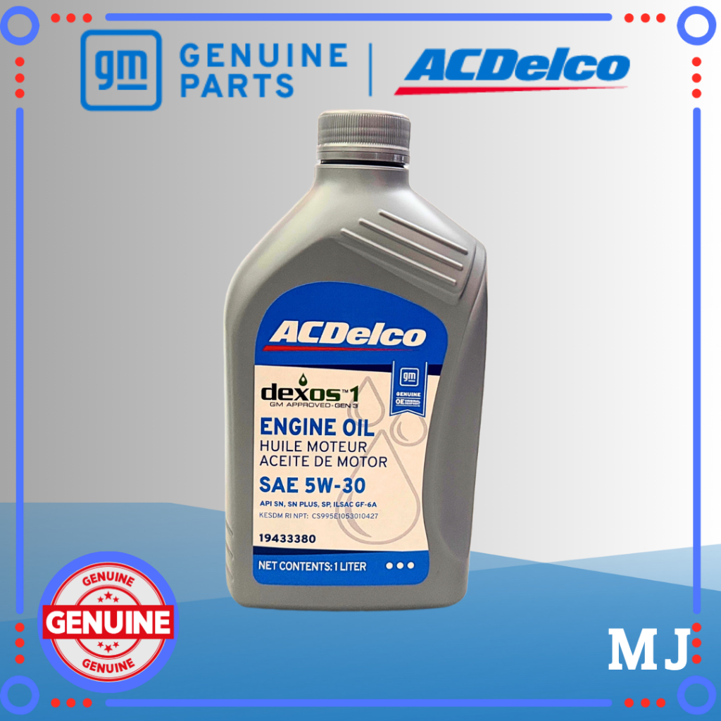 Jual ORIGINAL GM ACDELCO Oli Mesin BENSIN 5W 30 5W30 GM TECH DEXOS 1 ...