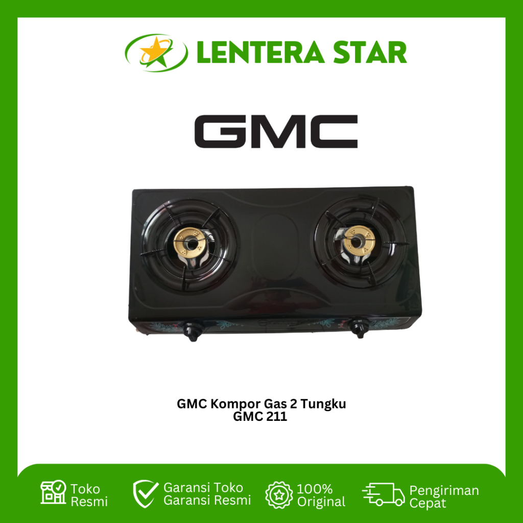 Jual Kompor GMC 211 GMC Kompor Gas 2 Tungku Tipe 211 Model Cantik dan ...