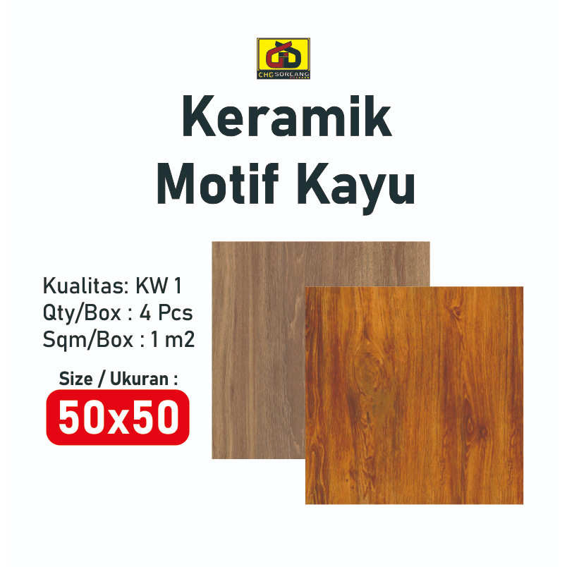 Jual Keramik Lantai 50X50 Corak Kayu / Keramik 50x50 Motif Kayu ...