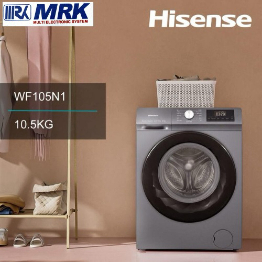 Jual HISENSE MESIN CUCI FRONT LOADING WASHER WF105N1 GARANSI 25 TAHUN ...