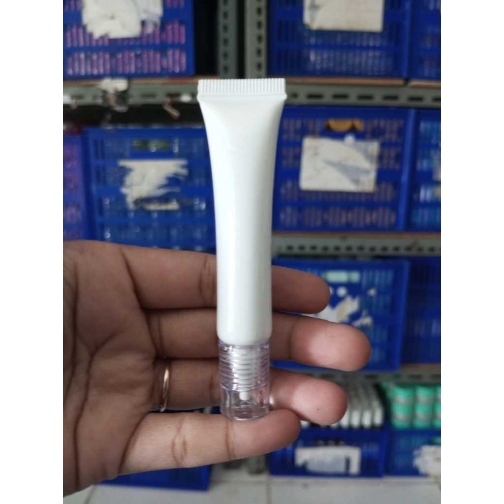 Jual Botol Tube 10ml Tutup Bening Transparant Inner Lancip/Runcing ...