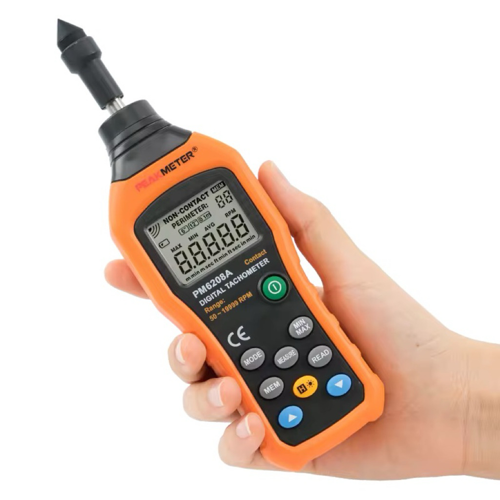 Jual Tachometer Data Logger Peakmeter PM6208A RPM Tester MS6208A Taco ...