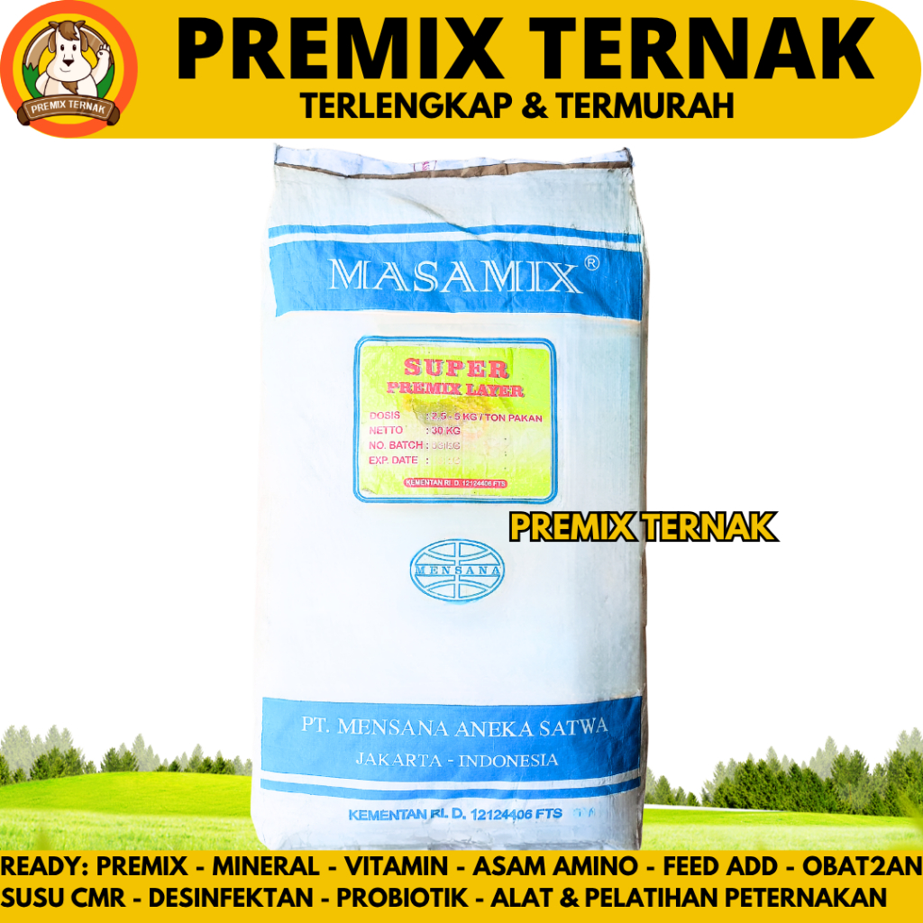 Jual MASAMIX SUPER 30 KG 1 SAK - Premix Ayam Petelur Pemacu Pertumbuhan ...