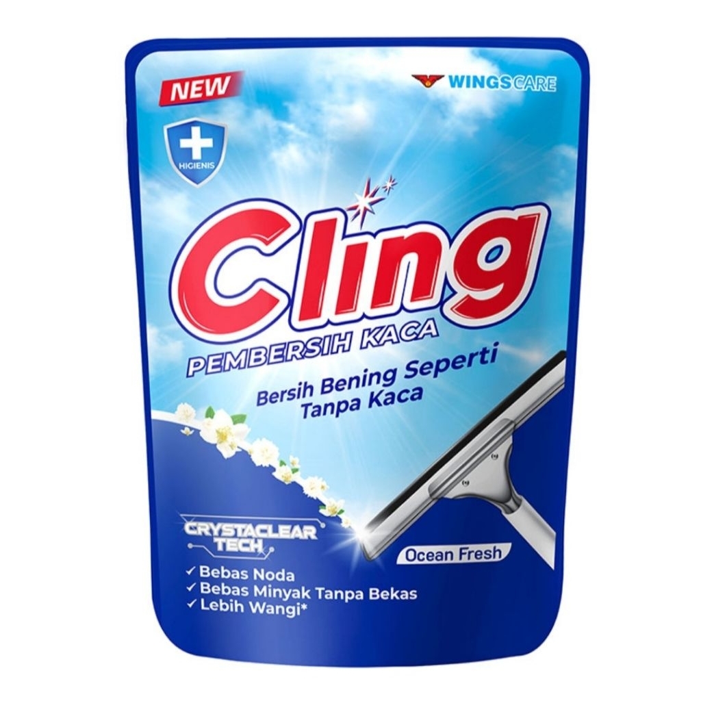 Jual CLING PEMBERSIH KACA OCEAN FRESH 400ML | Shopee Indonesia