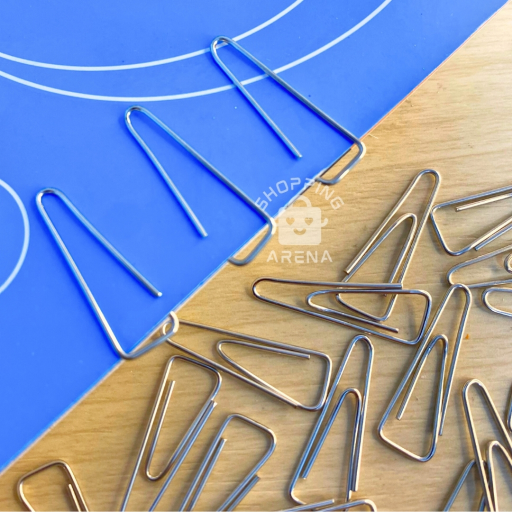 Jual Paper Clip Klip Kertas SEGITIGA Per Box Kecil RANDOM MERK Penjepit ...