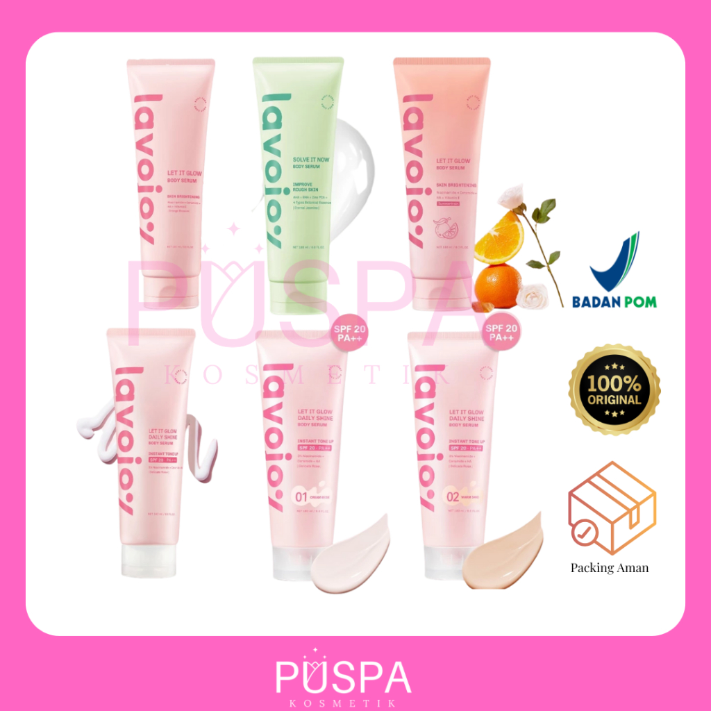 Jual Puspa Lavojoy Body Serum Instan Tone Up | Lavo Let It Glow ...