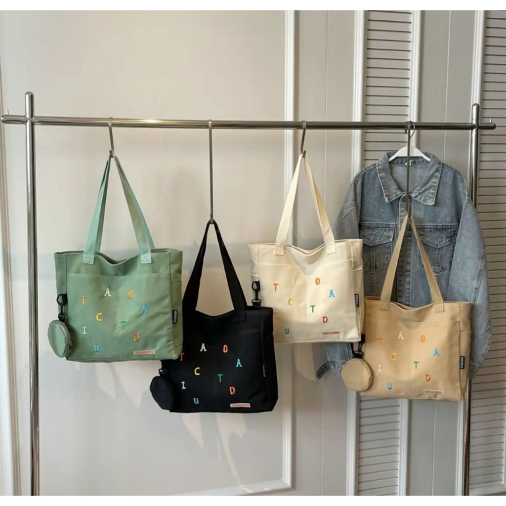 Jual Rizkibag Nala Totebag Wanita Pakai Resleting Bahan D300 (Dinir ...