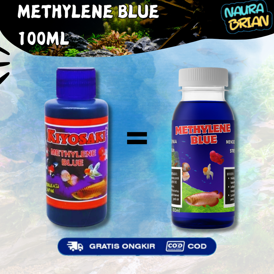 Jual Obat Biru Methylene Blue - 100ml Obat Jamur Ikan white spot ...