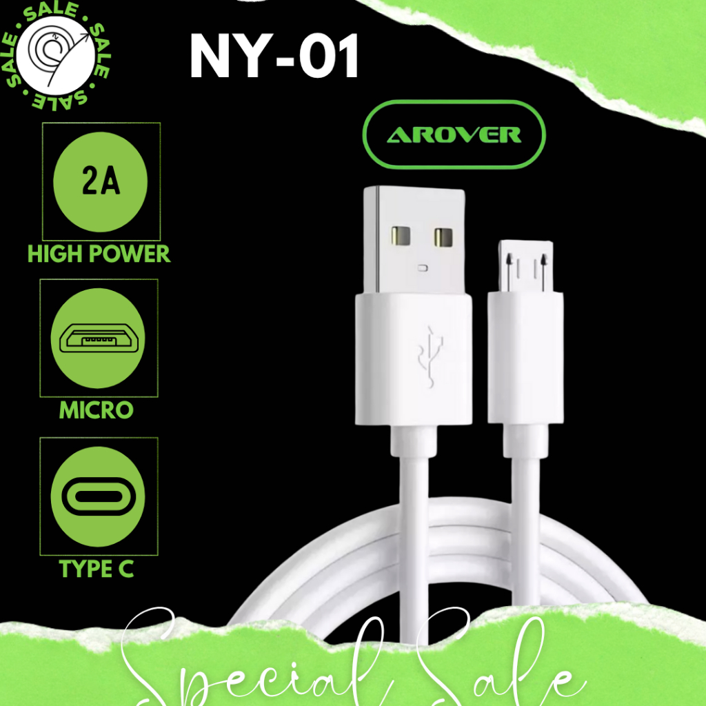 Jual Kabel Data KABEL CHARGER NY-01 1 Meter Micro Usb / Type C ...