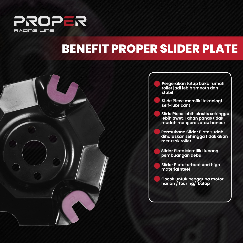Jual PROPER RACING LINE SLIDER PLATE K0J BEAT DELUX K1A SCOOPY K2F ...