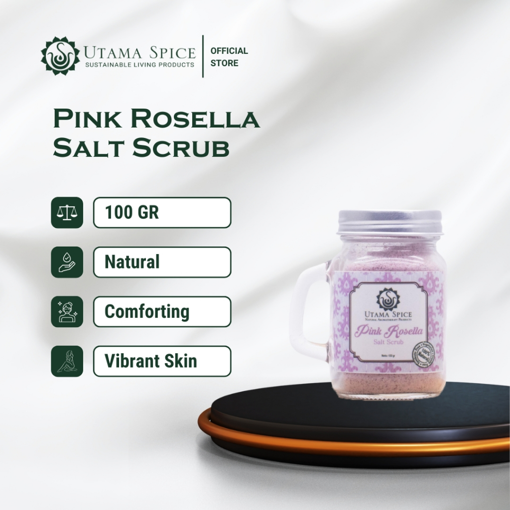 Jual Utama Spice Pink Rosella Salt Scrub 100gr | Shopee Indonesia