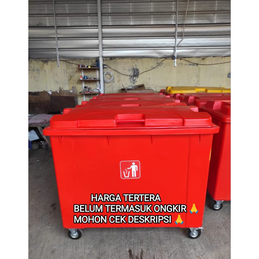 Jual TEMPAT SAMPAH BESAR 660 LITER / BAK SAMPAH BESAR 660 LITER RODA | Shopee Indonesia